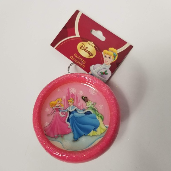 Disney | Holiday | Disney Princess Ice Skating Xmas Ornament Glitter ...